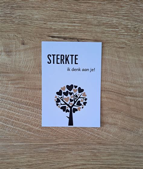 Kleine Kaart Sterkte Ik Denk Aan Je Hipverpakken Nl