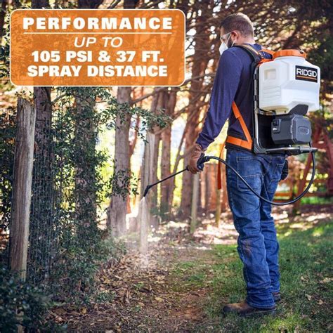 RIDGID R01501KVNM 18 Volt Cordless Battery 4 Gal Backpack Chemical