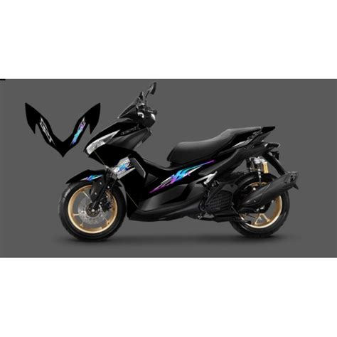 Jual STRIPING STICKER TRANSPARAN AEROX ALL NEW 155 NVX CONNECTION MOTIF