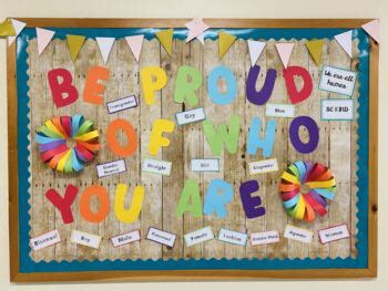 LGBTQ Bulletin Board Displays Pride Bulletin Boards TPT