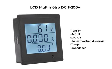 Multimeter Amperemeter Mini Voltmeter DC 6200V Volt Monitor Mit