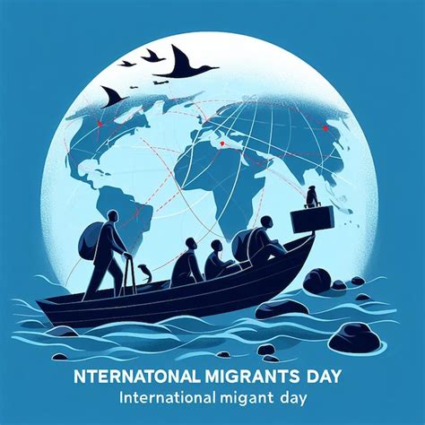 Diseño para el día internacional del migrante y el día internacional