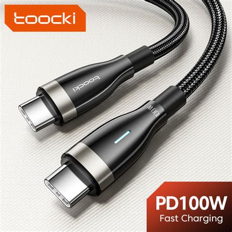 Tooki LED 100W USB C Type To C Type PD สายเคเบล USB C สายเคเบลขอมล