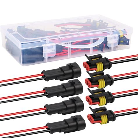 Amazon Aopule 16 AWG Waterproof Wire Connectors 2 Pin Connectors