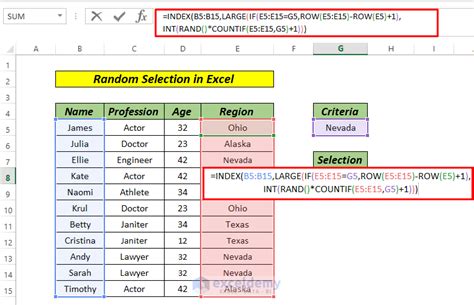 Random Selection Based On Criteria In Excel 3 Methods ExcelDemy