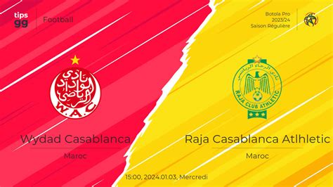 Wydad Casablanca Vs Raja Casablanca Atlhletic 2024 01 03 Cotes De