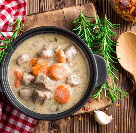 Blanquette De Veau Cr Meux Champignons Et Pommes De Terre Au Cookeo