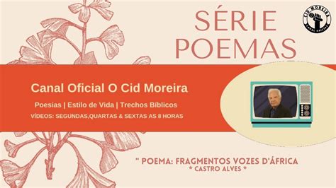 Poema Fragmentos Vozes d África Castro Alves YouTube