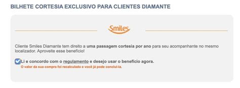 Clientes Smiles Diamante Últimas semanas para usar o bilhete cortesia