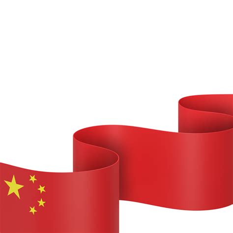 China Flag Design National Independence Day Banner Element Transparent