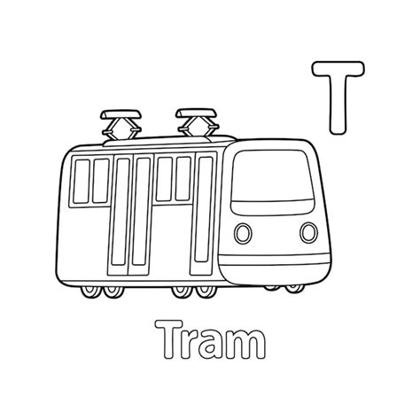 Tranv A Alfabeto Abc P Gina Para Colorear T Vector Premium
