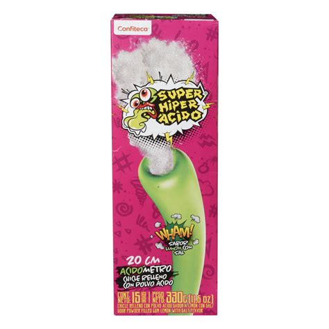 Chicle Super Hiper Ácido Limón con Sal 15 Unidades 1001734