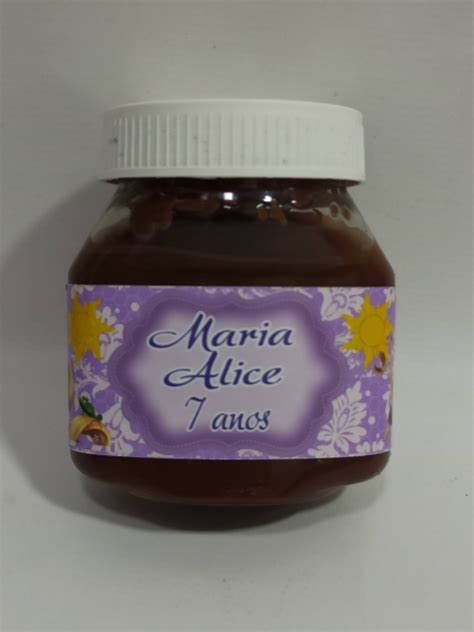 20 Rótulos Nutella 140g Enrolados FAZEMOS QUALQUER TEMA por R 30 00