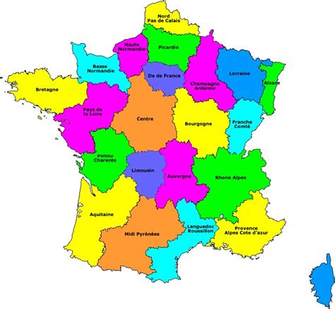 La Carte De France Avec Ses Régions My blog