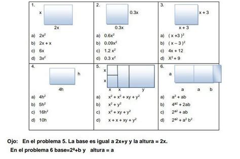Selecciona La Expresi N Algebraica Que Representa El Rea De Las