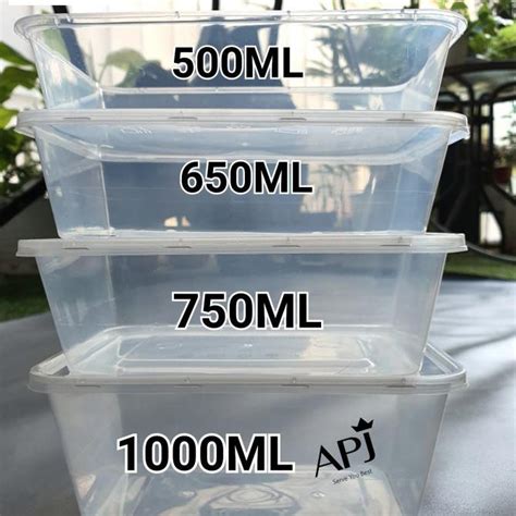 Jual Kotak Makan Plastik 650Ml Thinwall Food Container Thin Wall