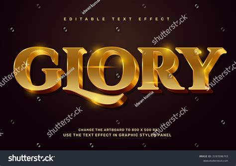 Gold Royal Editable Text Effect Template Stock Vector Royalty Free