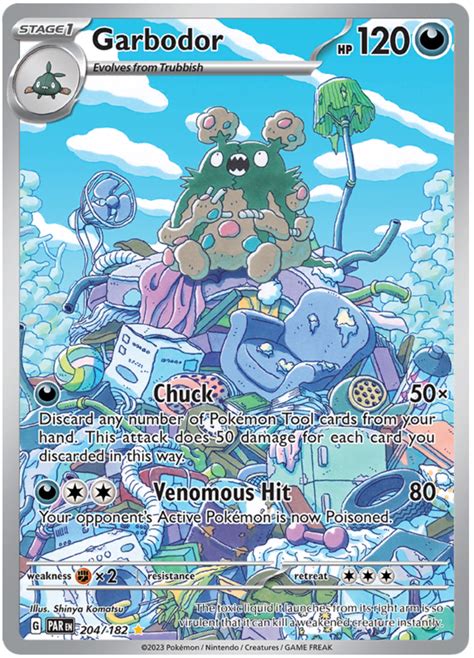 Garbodor Paradox Rift 204 Pokemon Card