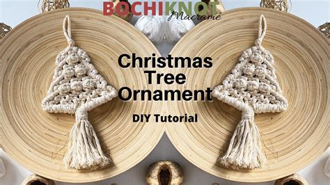 Diy Macrame Christmas Tree Ornament Tutorial Beginner Pattern Youtube