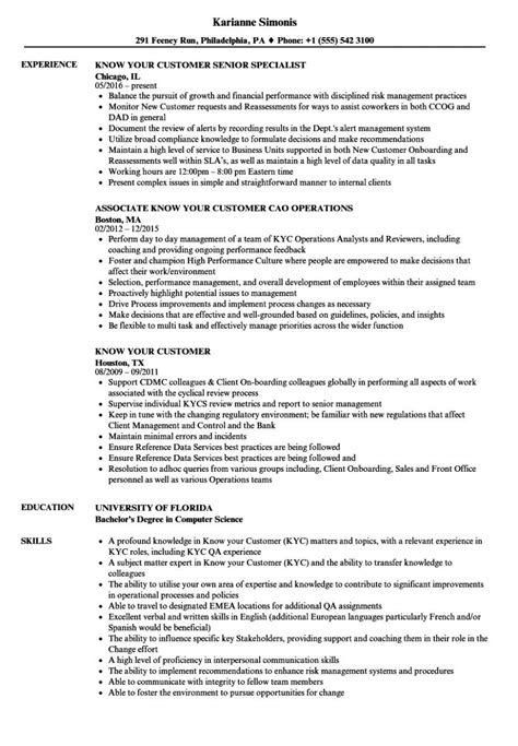 Kyc Analyst Resume Sample 40 OFF Gbu Taganskij Ru