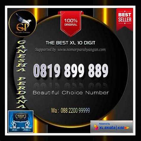 Jual Kartu Perdana Nomor Cantik Xl Digit Pasca Bayar Super Langka