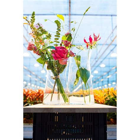Große Vasen aus Glas Konische Vasen Hohe Vasen Tischvase Blumenvasen