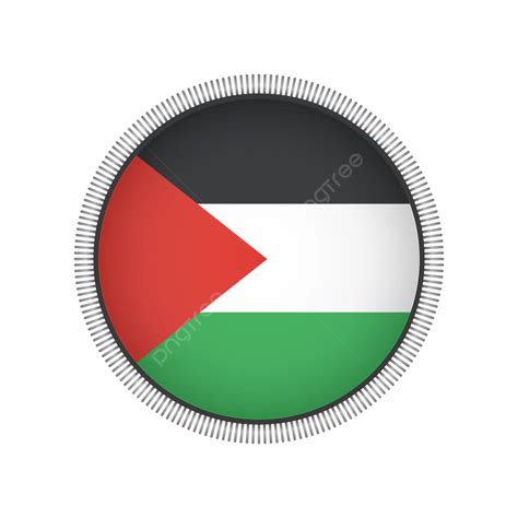 Bendera Palestina Vektor Palestina Bendera Pengibaran Bendera