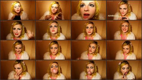 Sexy Asmr Chewing Popping Bubble Gum Chiclete By Bibi Babydoll Sfw 01