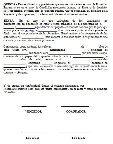 Contrato De Compraventa En General Derechomexicano Mx