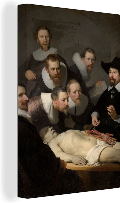 Tableau sur toile La leçon d anatomie du Dr Nicolaes Tulp Peinture