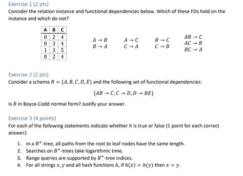 solved exercise 1 2 pts consider the relation instance and