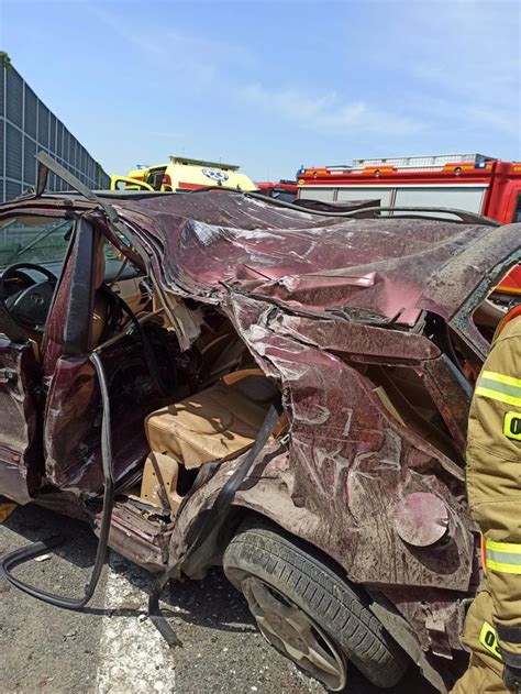 Wypadek na A4 koło Tarnowa 21 05 2023r ESKA pl