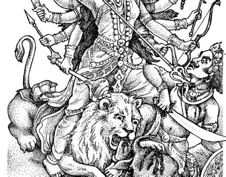 Durga Clip Art Coloring Book Durga Clip Art Coloring Page Durga