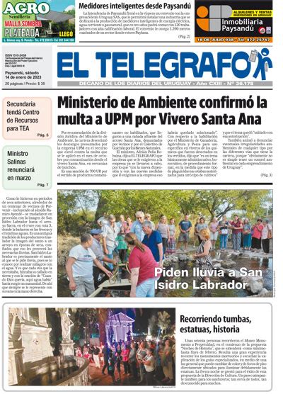 Edición 14 01 2023 Diario El Telégrafo