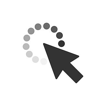 Flatstyle Mouse Cursor Icon On Isolated Background Cursor Sign Clicking