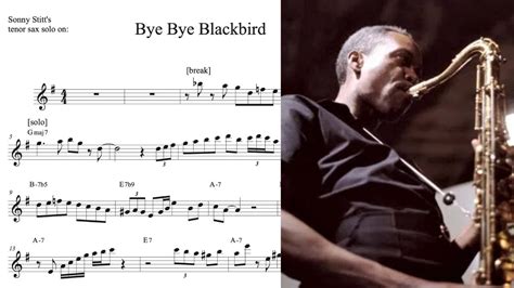 Sonny Stitt S Tenor Sax Solo TRANSCRIPTION On Bye Bye Blackbird Bb