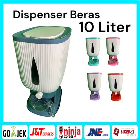 Jual BBS Dispenser Beras 10 Liter Tempat Penyimpanan Beras Rice Box