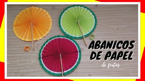 Como Hacer Un ABANICO De Papel YouTube
