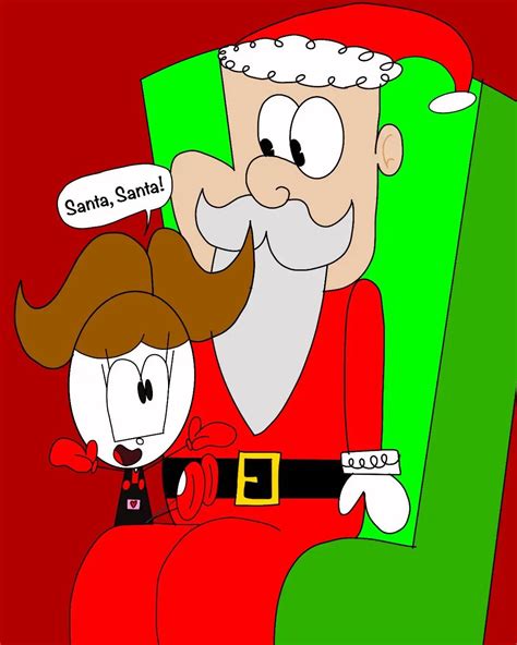Little Emily On Santas Lap By Pablo312 On Deviantart