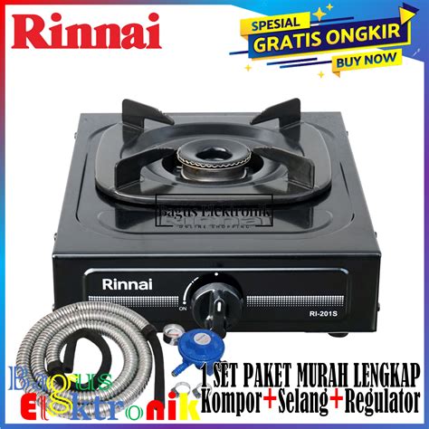 Rinnai Kompor Gas 1 Tungku RI201S RI 201S RI 201s Selang
