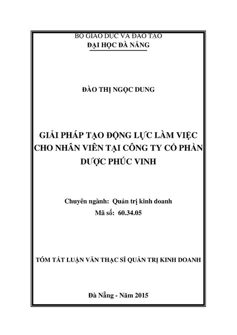 Giải pháp tạo đọng lực cho nhân viên làm việc B GIÁO D C VÀ ÀO T O I