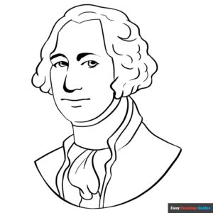 George Washington Coloring Page Easy Drawing Guides