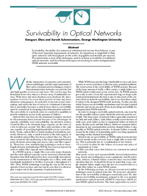 pdf survivability in optical networks subramaniam s
