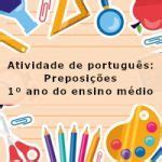 Atividade de português Conjunções 1º ano do ensino médio Acessaber