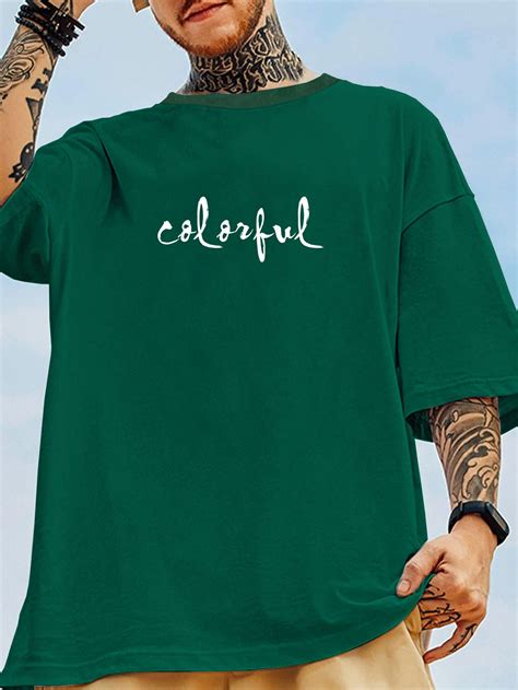 Manfinity EMRG Camiseta Holgada Para Hombre Con Estampado De Dibujos