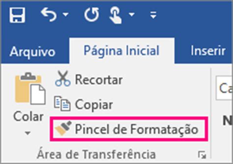 Copiar Formata O Usando O Pincel De Formata O Suporte Do Office