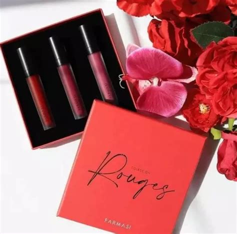 Set De Labiales L Quido Mate Colecci N Rouges Farmasi Meses Sin