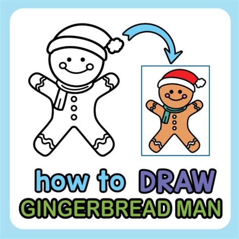 How To Draw A Gingerbread Man Fun With Mama