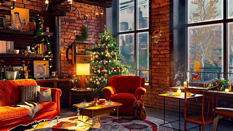 Cozy Winter Coffee Shop Ambience With Smooth Jazz Instrumental Music