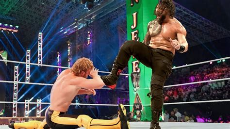 Roman Reigns Destroys Logan Paul Wwe Crown Jewel Highlights